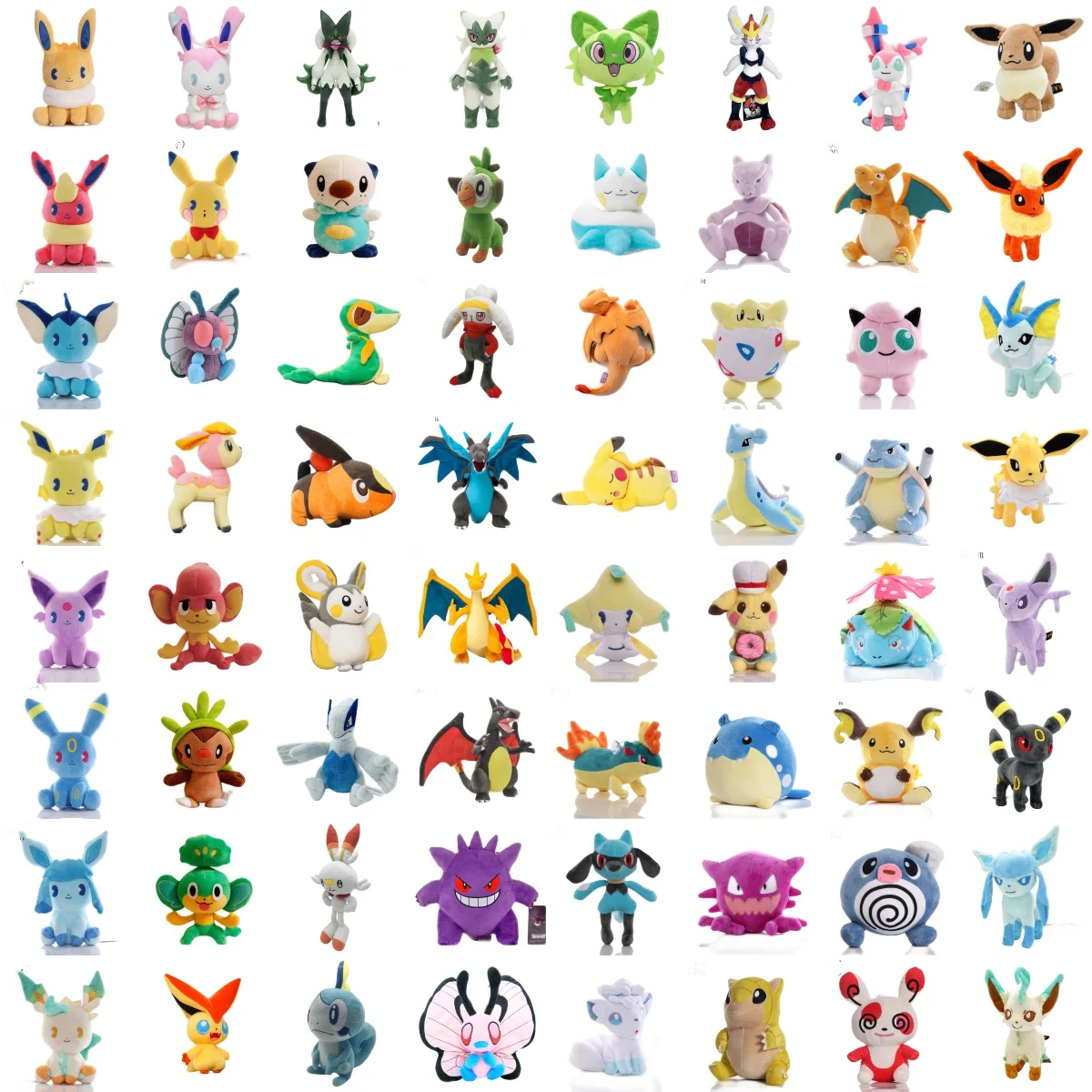 Pok-mon-Pikachu-Boneca-De-Pel-cia-Brinquedo-De-Pel-cia-Eevee-Sylveon ...