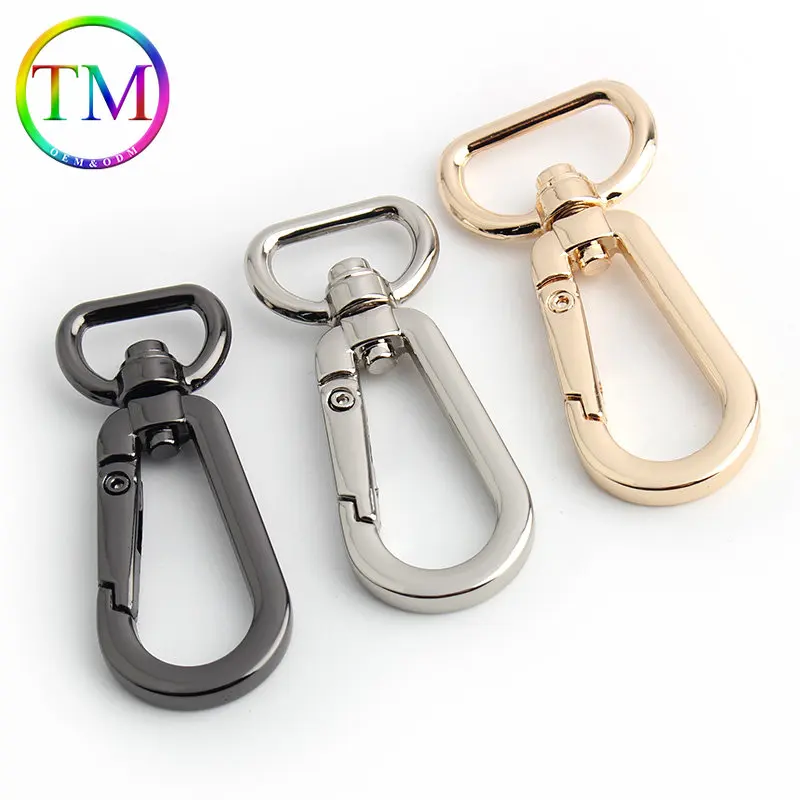 10-50Pcs 4Colors Metal Swivel Oval Ring Snap Hook Bag Strap Belt ...