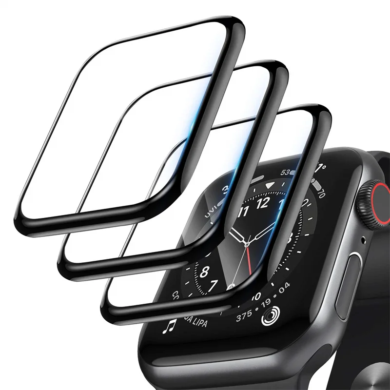 Soft-Glass-For-Apple-Watch-Screen-Protector-44mm-45mm-41mm-38mm-42mm-9D ...