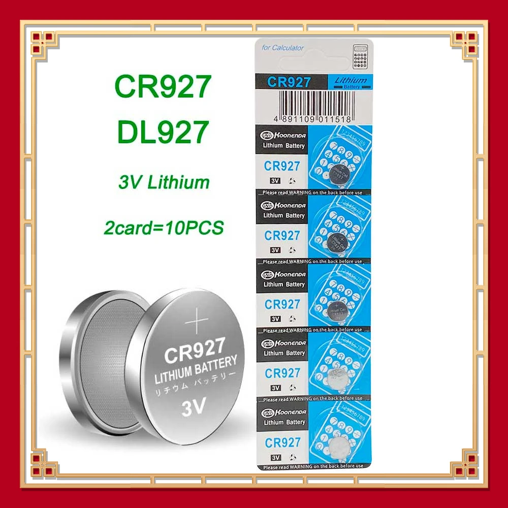 3V-30mAh-CR927-927-DL927-BR927-BR927-1W-CR927-1W-ECR927-5011LC-KCR927 ...