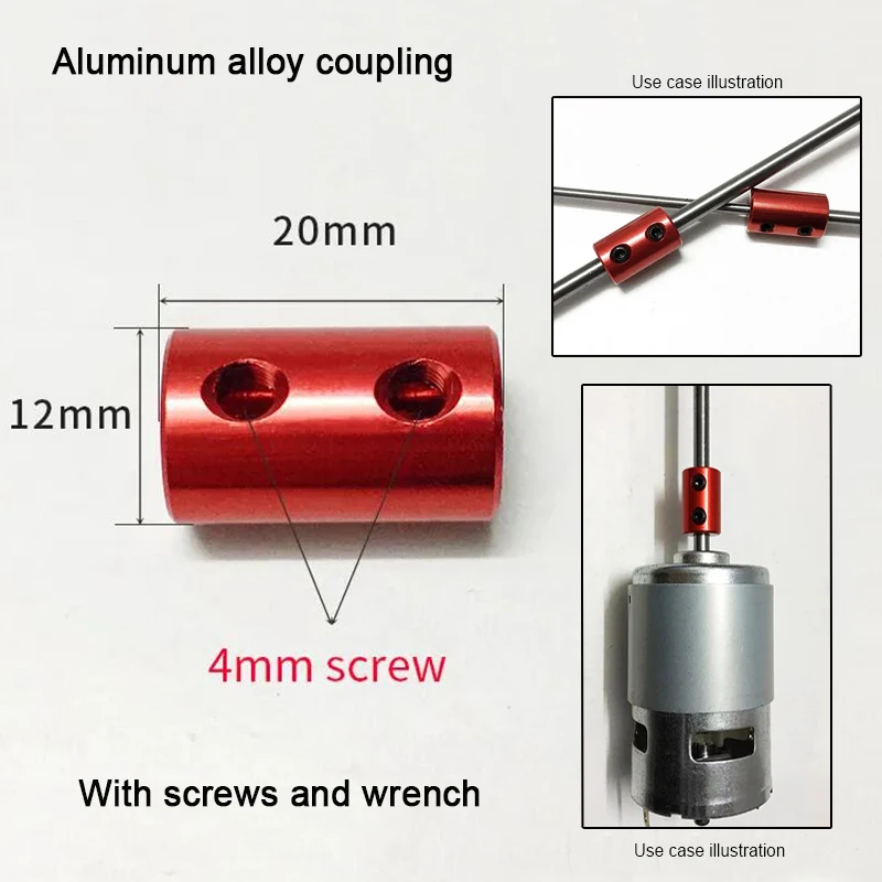Aluminum alloy coupling model ship coupling reducer motor extension ...