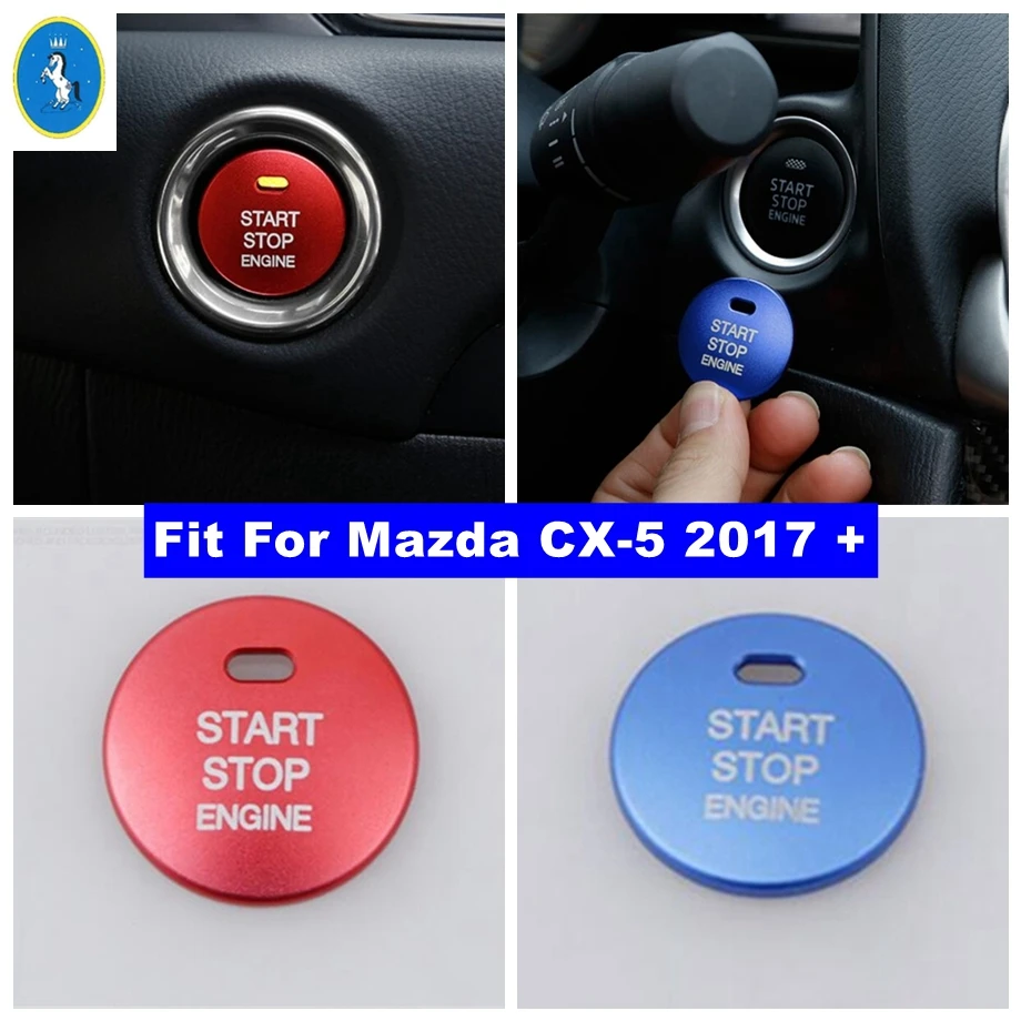 Accessories Engine Start Stop Ring Keyless Start System Button Decor ...