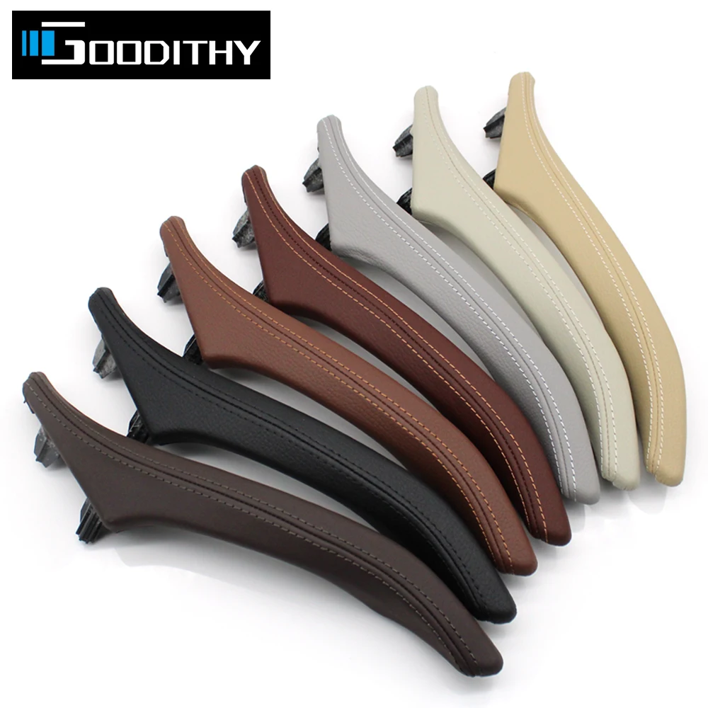 자동차 승객 인테리어 도어 가죽 풀 핸들 어셈블리 교체, BMW 5 시리즈 F10 F11 F18 520i 523i 525i ...