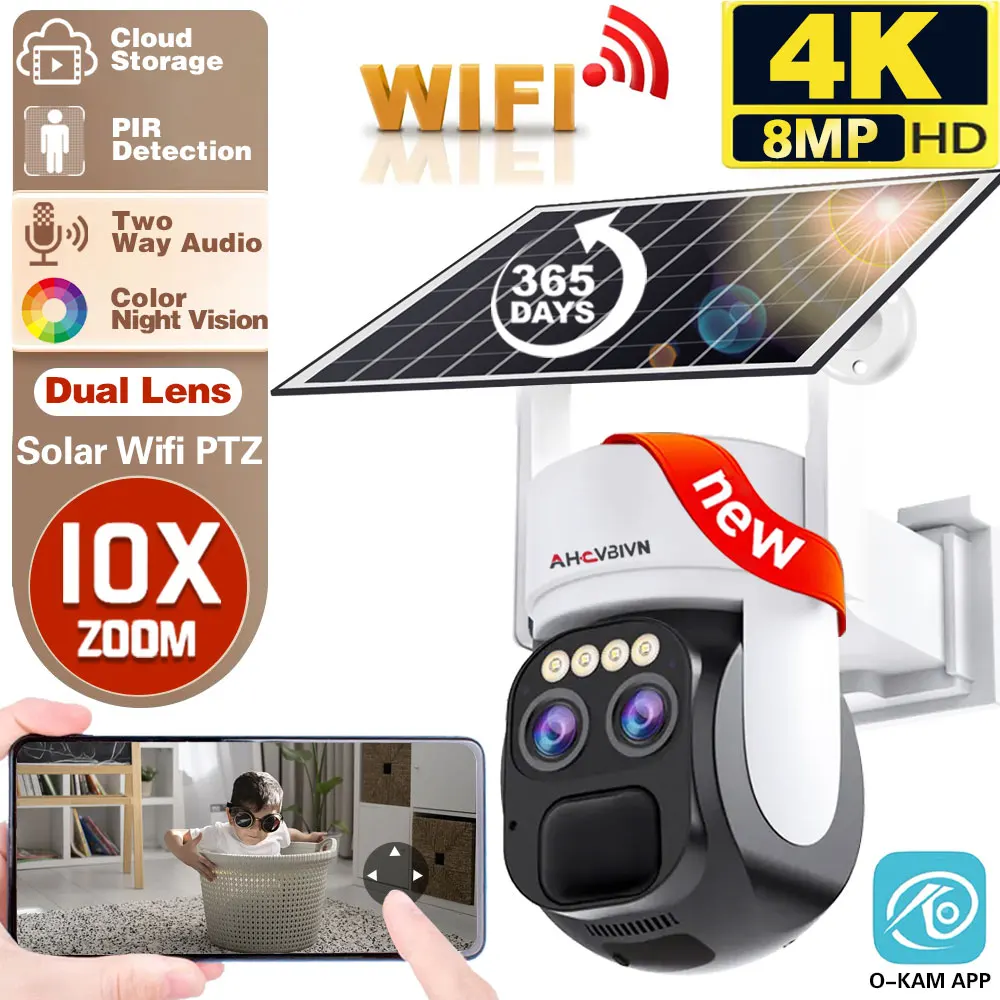 8MP-Solar-Camera-Dual-Lens-10X-PTZ-Zoom-Outdoor-WiFi-Security-Camera-4K ...