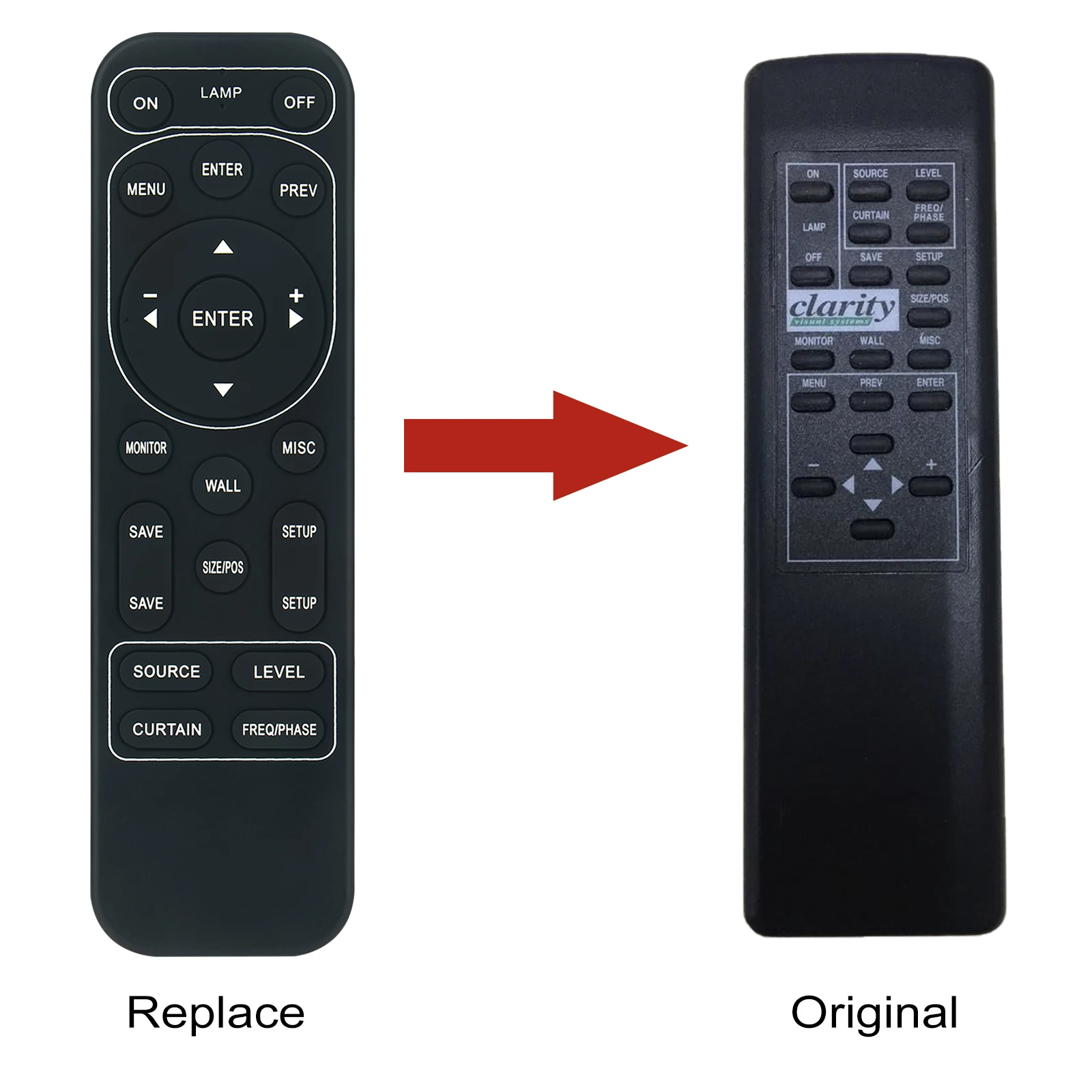 New Relaced Remote Control Fit For Clarity Planar Video Display M40L ...