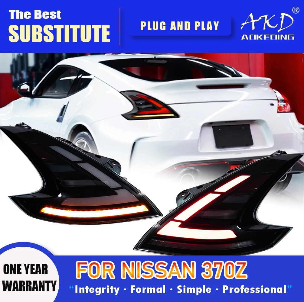 AKD Tail Lamp for Nissan 370Z LED Tail Light 2012-2015 370Z Rear Fog ...