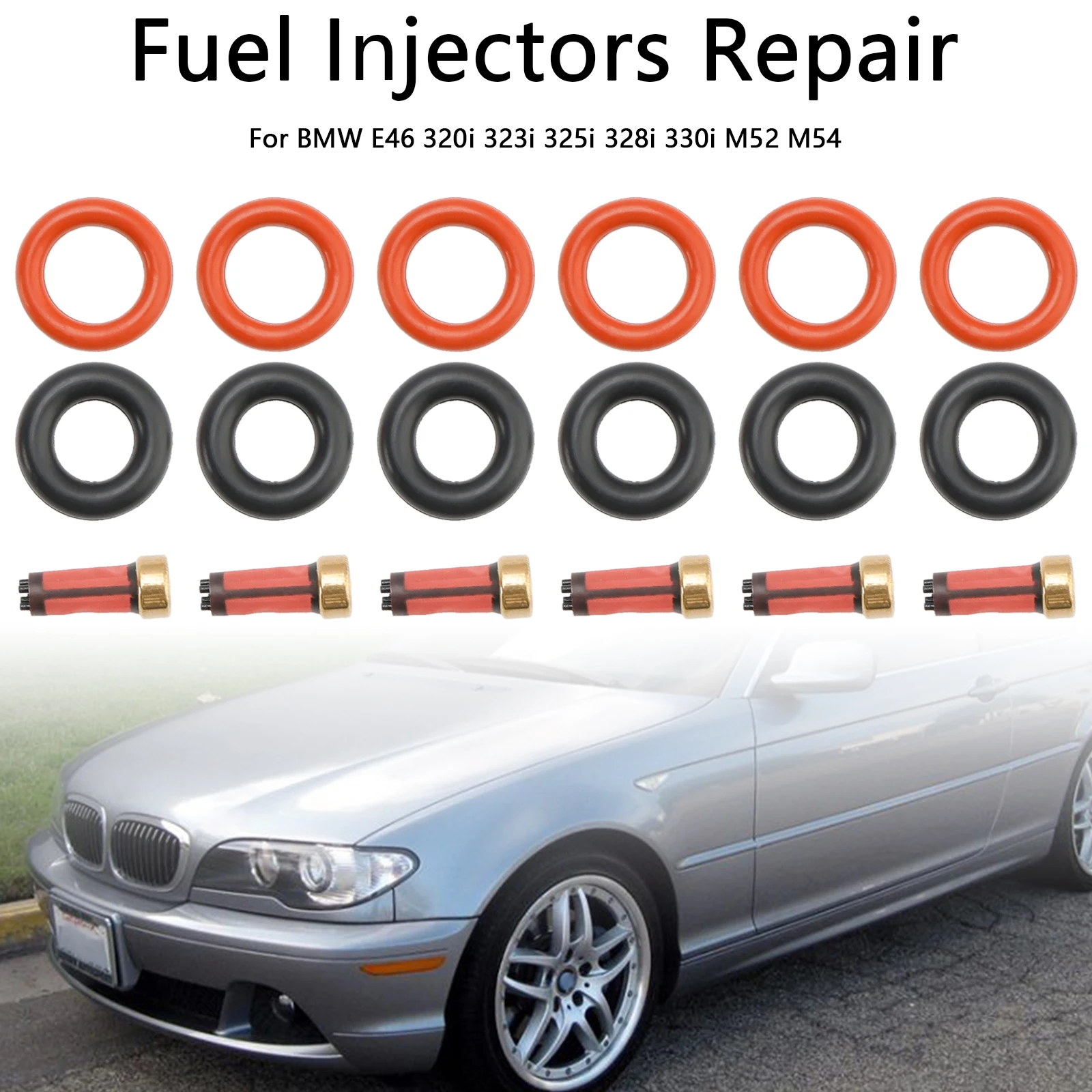 Artudatech Fuel Injector Repair Kits 13537546244 Fit BMW E46 320i 323i ...