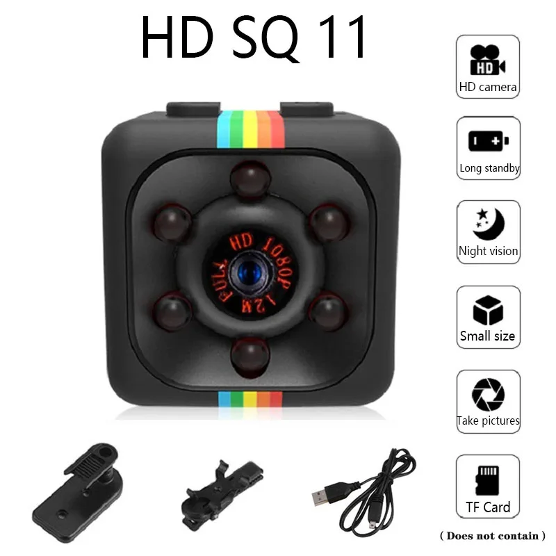 sq11 Mini Camera HD 1080P Sensor Night Vision Camcorder Motion DVR ...
