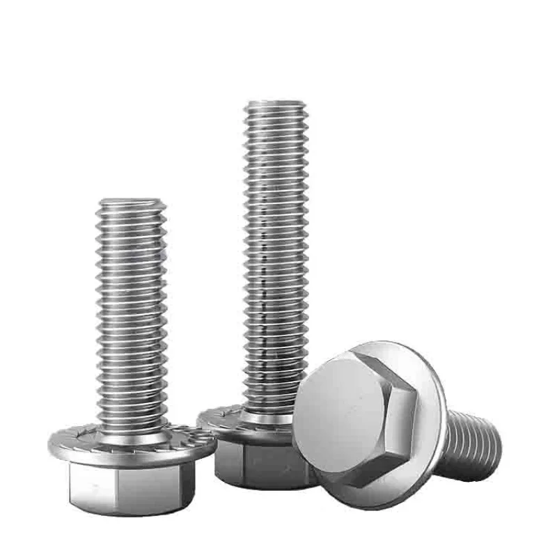 M4-M5-M6-M8-M10-M12-304-Stainless-Steel-Flange-Bolt-External-Hexagonal ...