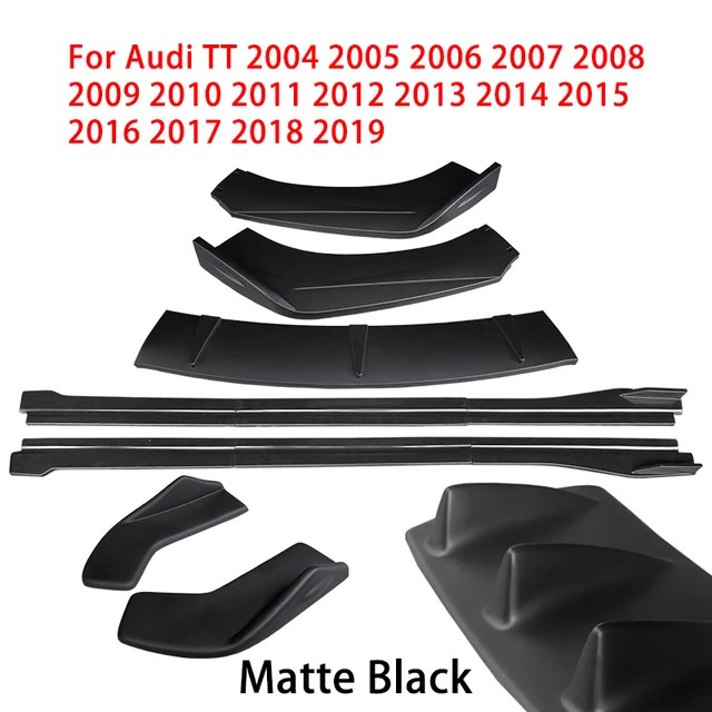 For Audi TT TTRS 2011-2019 Body kit Car Front Bumper Splitters Lip ...