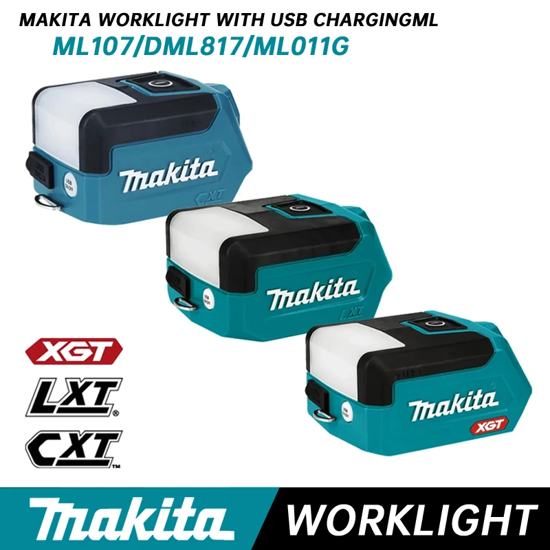 MAKITA ML011G ML107 DML817 Cordless LED Worklight 40V/18V/12V Max ...