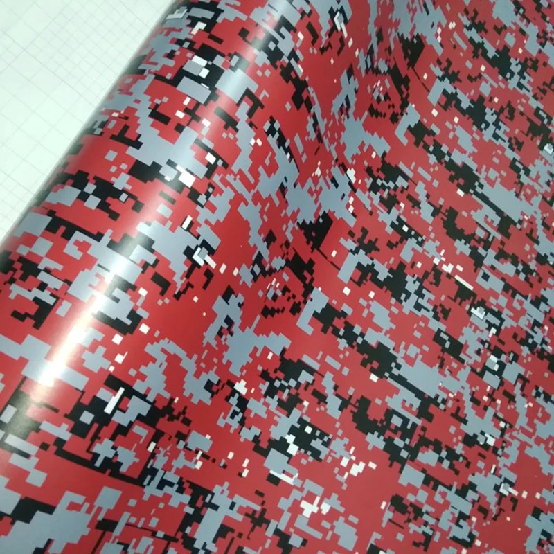 Red Digital Camouflage