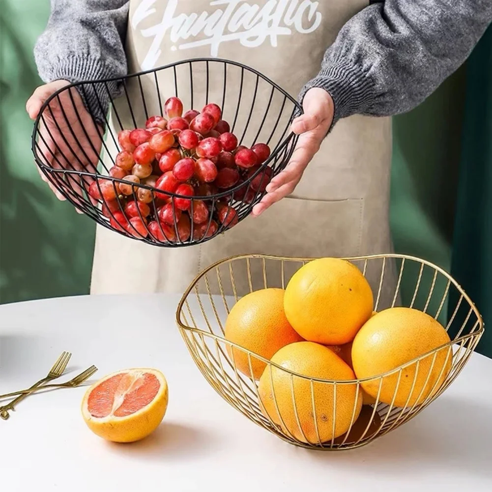 Classic-Fruit-Tray-Clean-Fruit-Hollow-Drain-Basket-Iron-Fruit-Basket ...