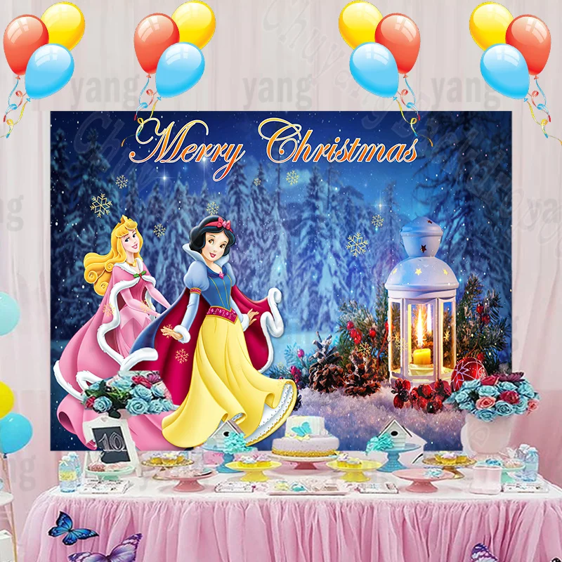 Disney Princess Golden Christmas Wallpaper