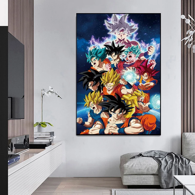 Anime-Dragon-Ball-Japanese-Goku-Vegeta-Dragon-Ball-Poster-Art-Canvas ...