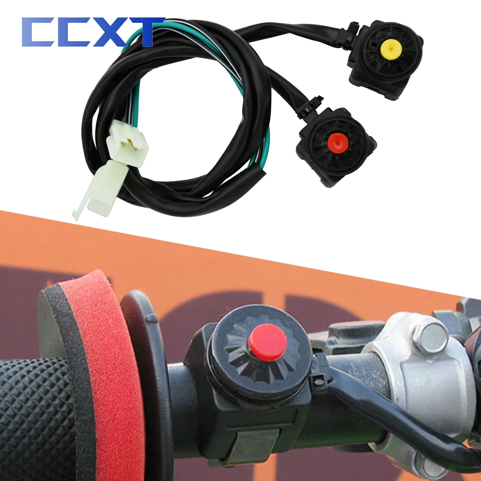 Motorcycle-Horn-Button-Engine-Starter-And-Kill-Switch-For-Honda-Yamaha ...