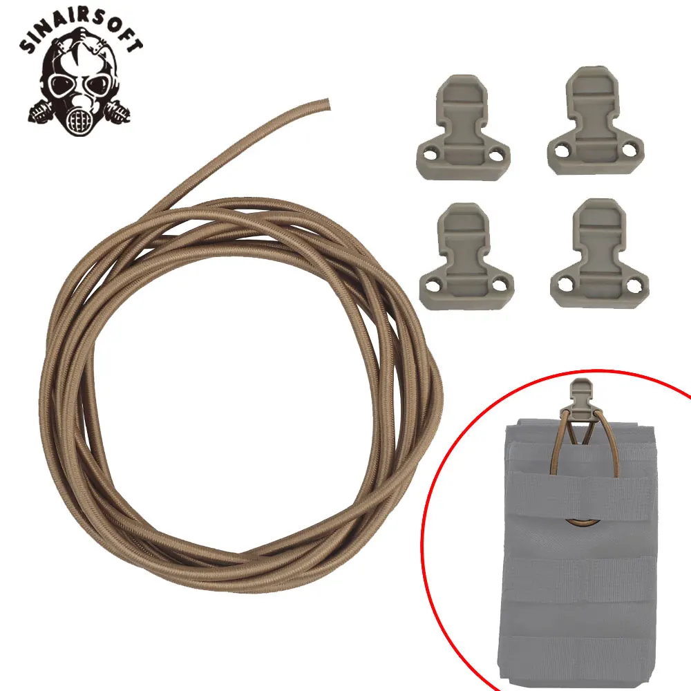 Tactical-Magazine-Adjustable-Shock-Cord-Retainer-And-Pull-Tab-Fast-Draw ...