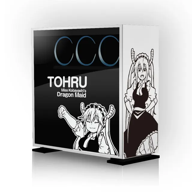 Dragon Maid Anime Stickers for PC Case,Cartoon Decor Decal for ATX ...
