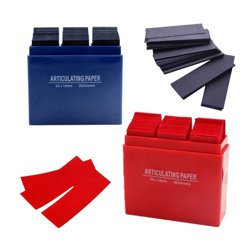 300Pcs-Dental-Articulating-Paper-with-Storage-Case-Double-sided-Bite ...