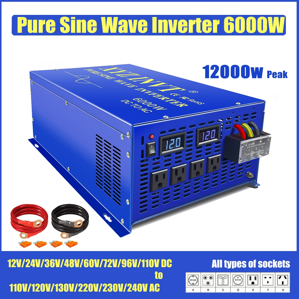 Pure-Sine-Wave-Solar-Inverter-6000W-12V-220V-Off-Grid-PV-Power ...