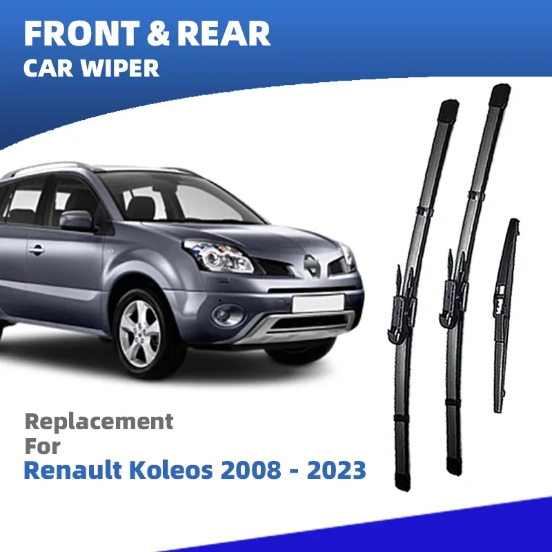 LHD Front Rear Windshield Wiper Blades For Renault Koleos MK1 MK2 HY HC ...