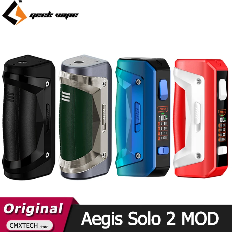 Original-Geekvape-S100-Aegis-Solo-2-Mod-100W-Electronic-Cigarette-Vape ...
