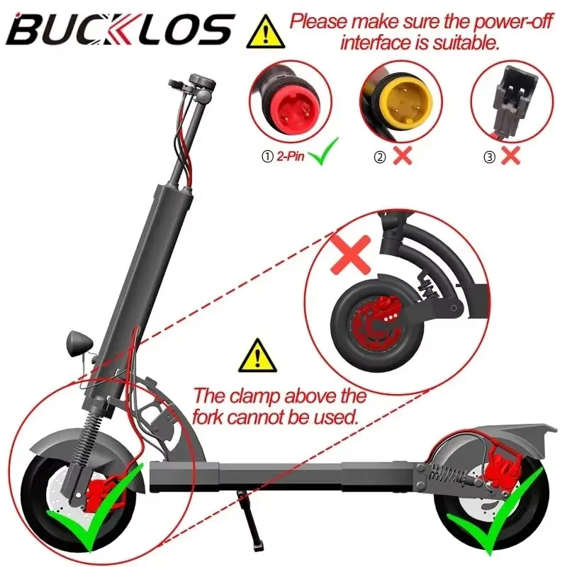 BUCKLOS E-バイク 4 ピストン Ebrake 油圧ディスクブレーキセット