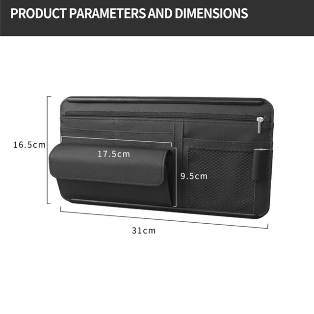 Tasca Auto Rigida Organizzatore Per Visiera Auto KIMISS - Portaoggetti ...