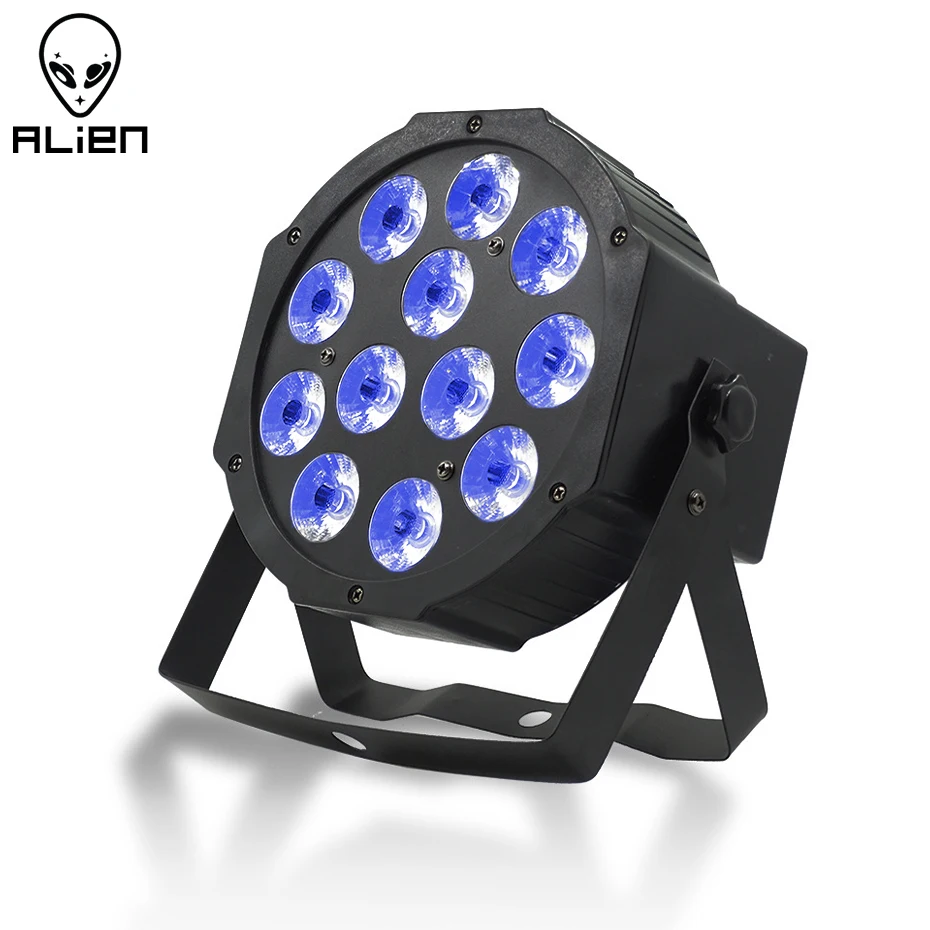 Alien 12*18w Led Flat Par Dmx 512 Rgbwa Uv 6in1 Dj Disco Party Stage ...