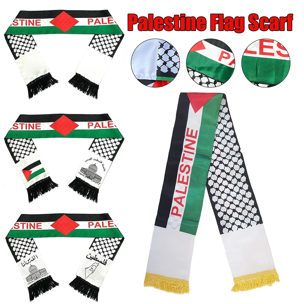 10-1PCS Palestine Polyester Scarf 135x14CM Waterproof Sunproof Colorful ...
