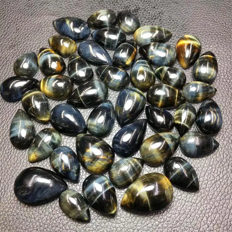 5pcs Natural Blue Tiger Eye Stone Teardrop Rough Polished Pendant Collectables Colorful Shine Stone Decor 20mm AliExpress