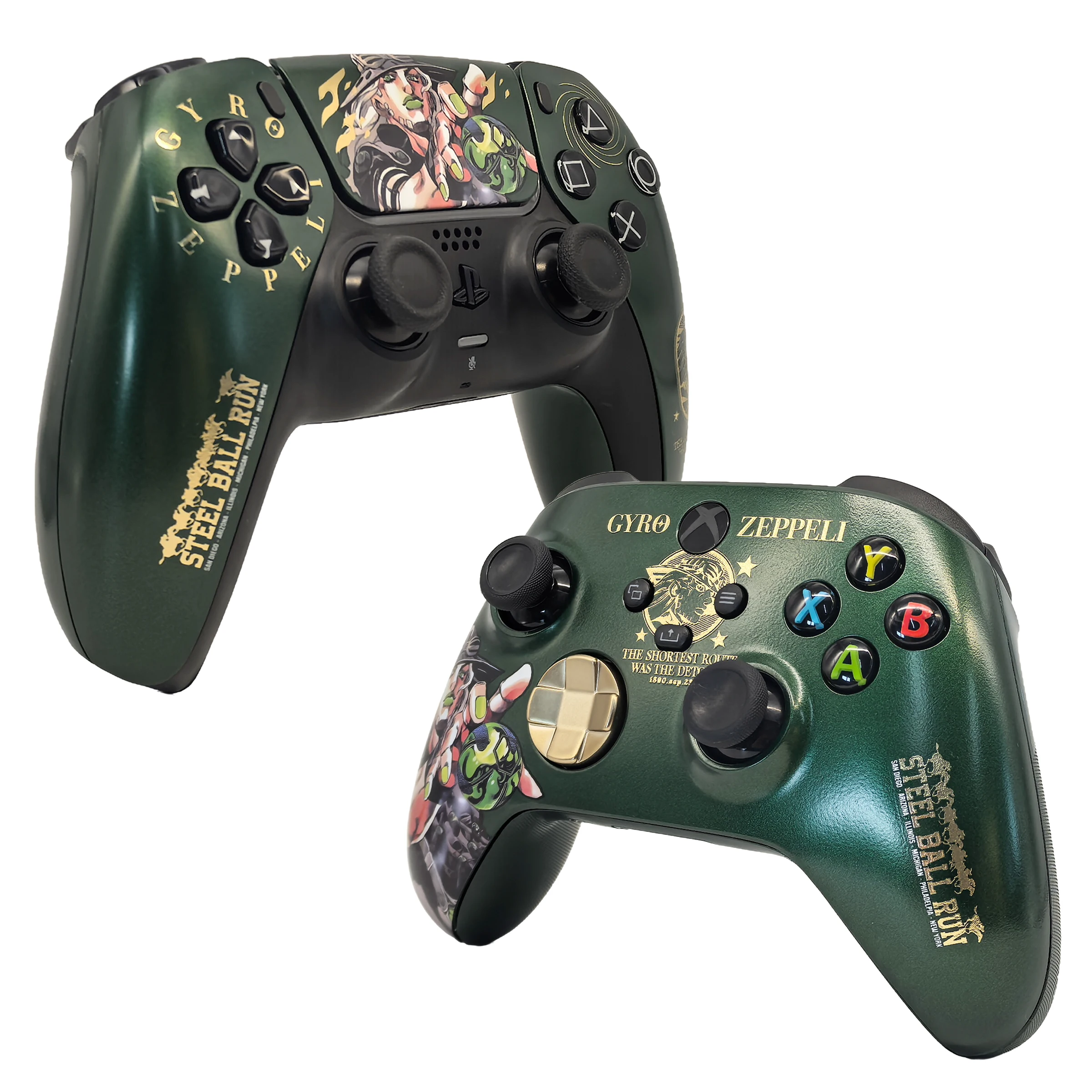 For PS5 & Xbox Series X/S Controller Shell Replacement, Gyro Zeppeli ...
