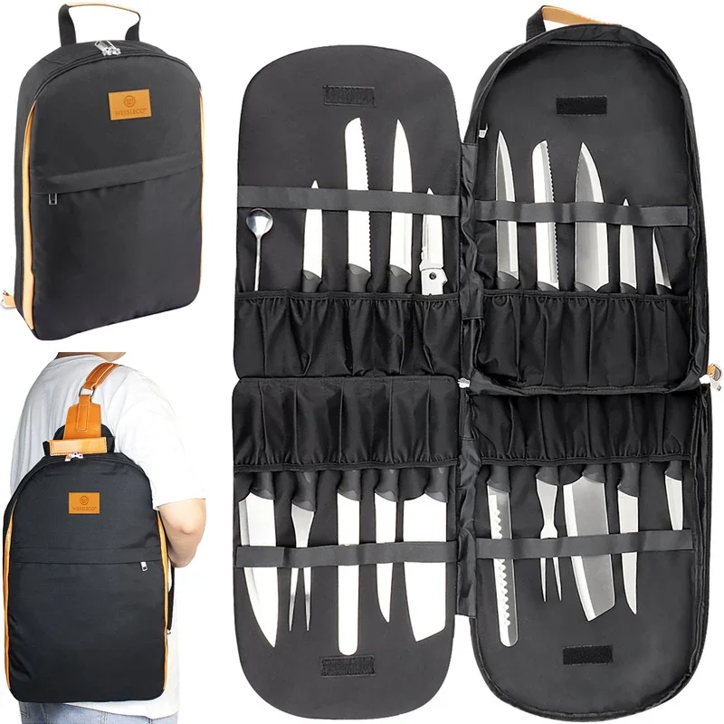21-Slots-Portable-Chef-Knife-Bag-Handheld-Backpack-Professional-Outdoor ...