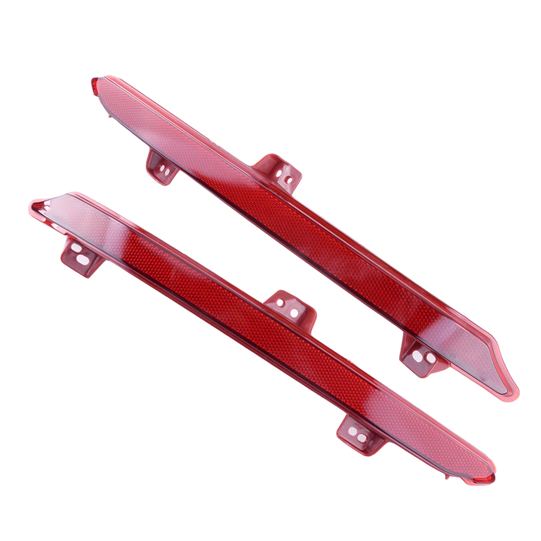 1 Pair Red Car Rear Left & Right Bumper Light Reflector Lamp Fit for ...
