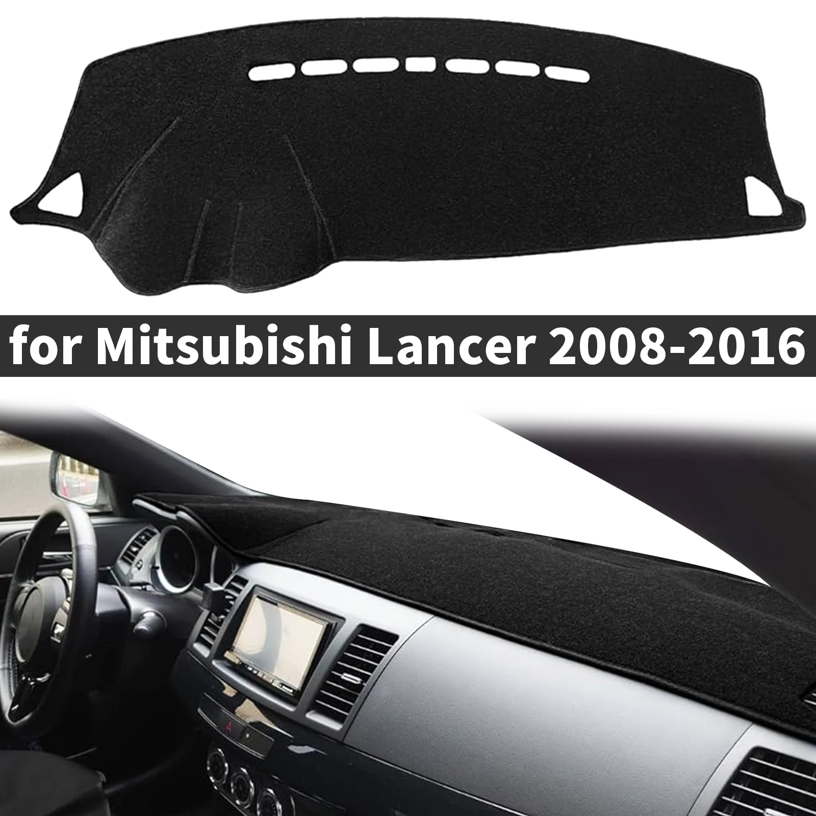 for Mitsubishi Lancer 2008-2016 Ralliart EVO X Galant Fortis EX DashMat ...