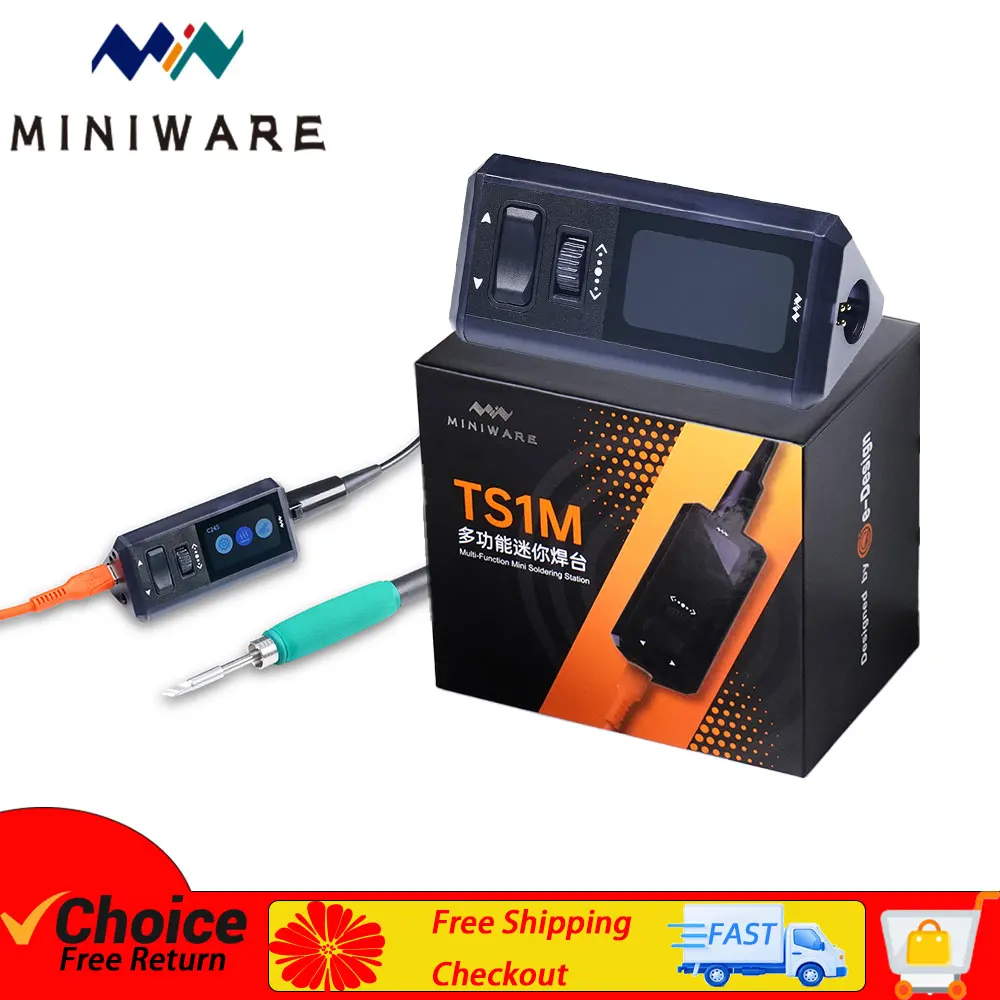 MINIWARE TS1M Mini Soldering Station: PD 3.1 28V 140W Compatible with ...