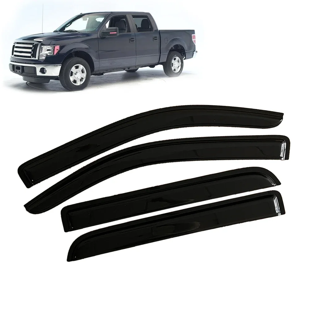 Window Visor for FORD F-150 Crew Cab F150 SVT Raptor SuperCrew 2009 ...