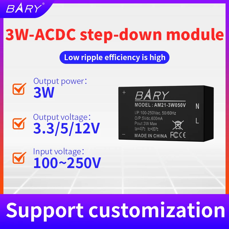 AM21-3W AC-DC Buck Module Switch Power Supply Module 100~250V To 3.3V ...