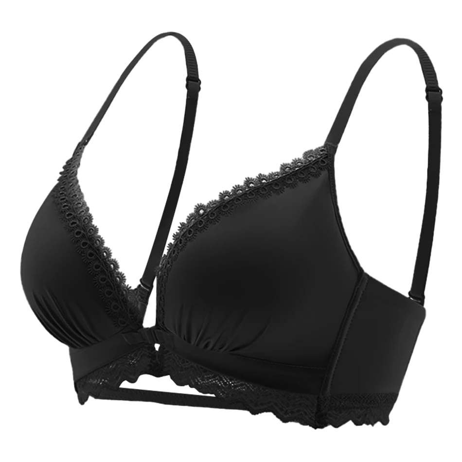 Girls Stylish Front-Closure Padded Bra Enhance Small Busts Natural and ...