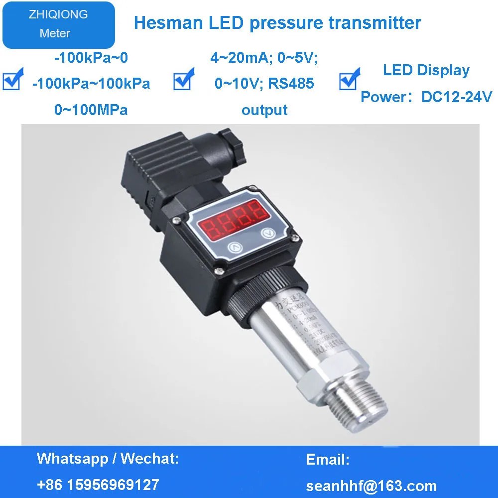 LED-Display-Pressure-Transmitter-G1-4-Thread-4-20mA-Output-Air-Pressure ...