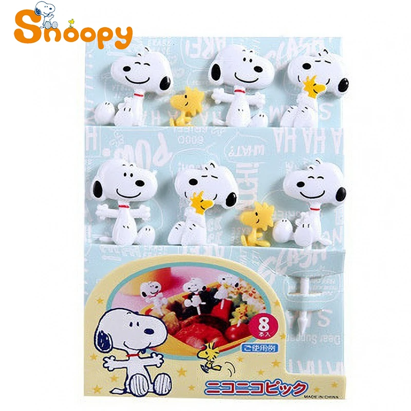 Snoopy Crockery Cute Mini Toddler Children Fruit Forks Toothpicks Kids ...