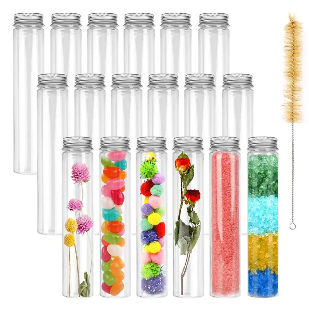 18-Pack-110ml-Clear-Plastic-Test-Tubes-Clear-Candy-Tubes-with-Caps-Flat ...