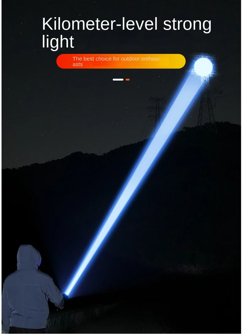 Ultra bright Long distance Powerful Tactical Flashlight Xenon Lamp Fast ...