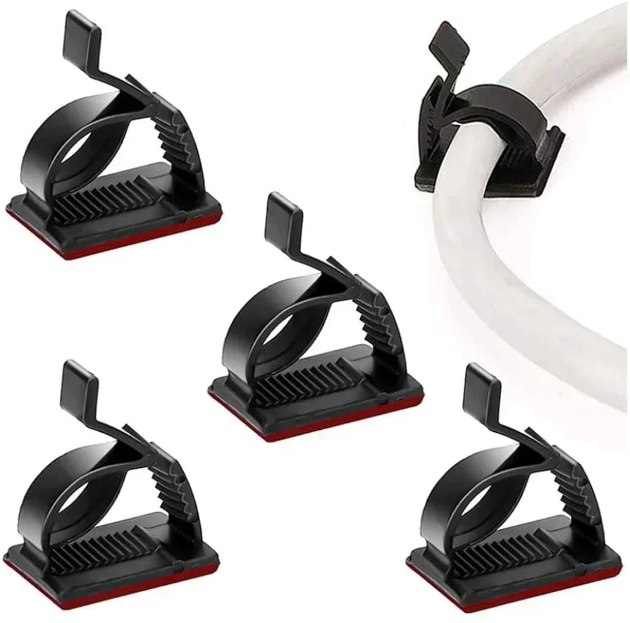 Adhesive USB Cable Organizer Car Wire Clip Fixer Holder Adjustable ...
