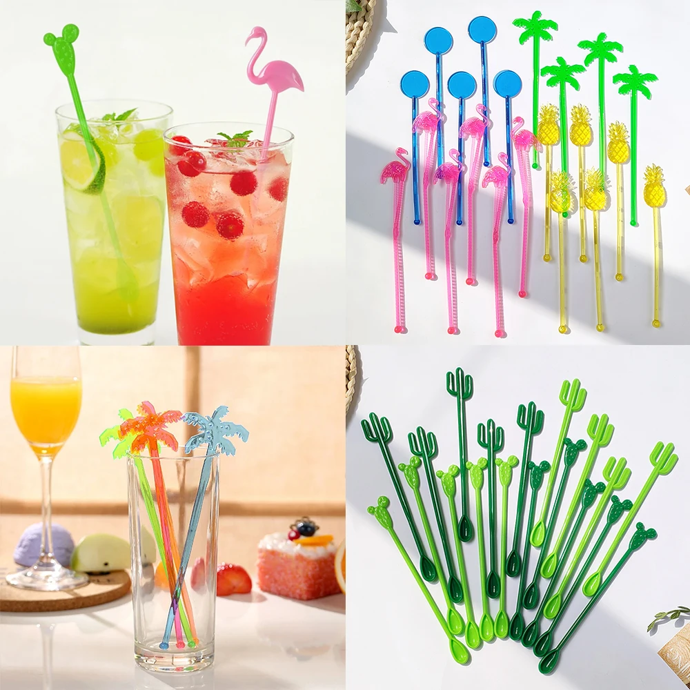 Agitadores-de-flamencos-para-bebidas-de-zumo-palos-deslizantes-para-Bar ...