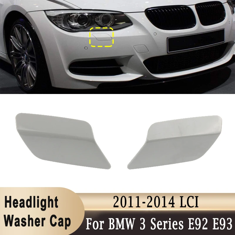For-BMW-3-Series-E92-E93-2011-2014-LCI-Front-Bumper-Headlight-Washer ...