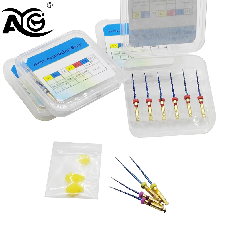 AG 6Pcs Dental SX-F3 Blue Nitinol Rotary Universal Engine Endodontic ...