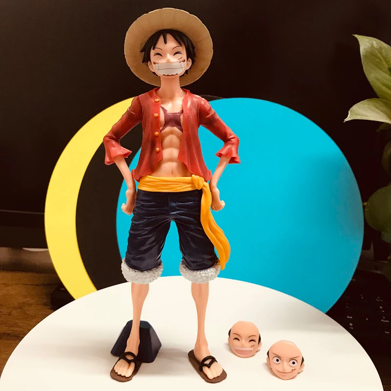 One-Piece-Face-Changing-Boneca-para-Crian-as-Luffy-Figura-Anime-Smiley ...