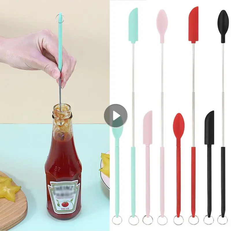 1PC-Mini-Retractable-Silicone-Spatula-Scraper-Silicone-Oil-Brush ...