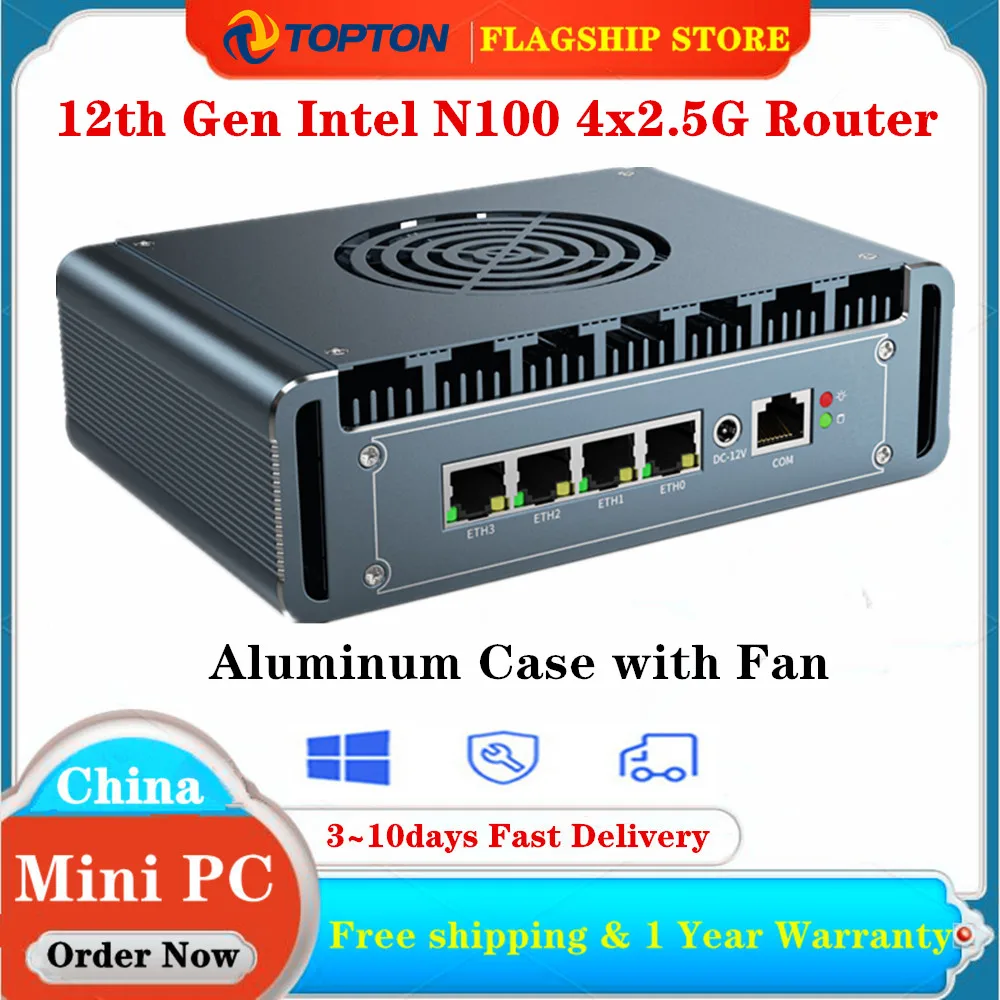 4x-i226-2-5G-LAN-12th-Gen-Intel-N100-Firewall-Router-Aluminum-with-Fan ...